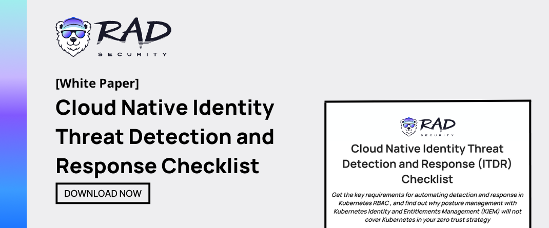 Cloud Native Identity Threat Detection & Response (ITDR) Checklist